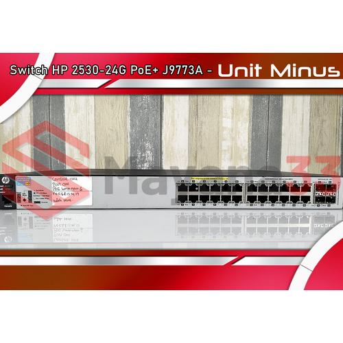 Jual Switch HP 2530-24G PoE+ J9773A 4 Port SFP Uplink Gigabit - Minus ...
