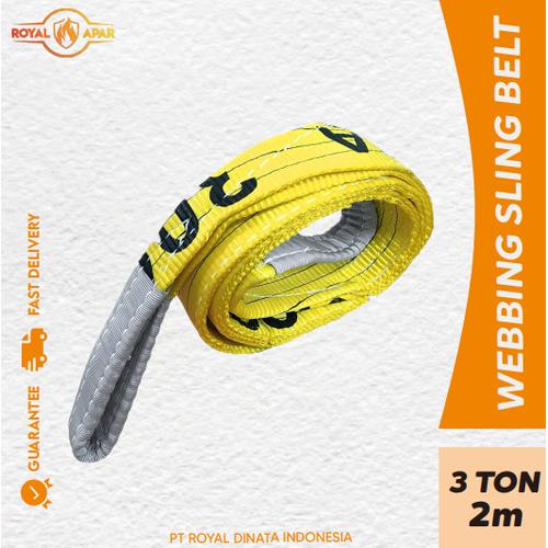 Jual WEBBING SLING BELT 3 TON YELLOW TONATA / TALI ANGKAT DOUBLE PLY ...