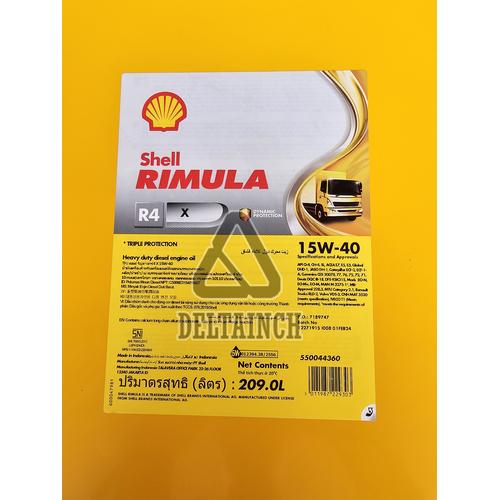 Jual OLI SHELL RIMULA R4 X 15W-40 - DRUM 209LT - Kab. Tangerang ...