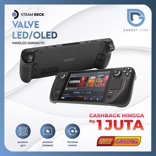 Promo Steam Deck Valve Handheld Gaming PC Steamdeck LED / OLED - LED ...