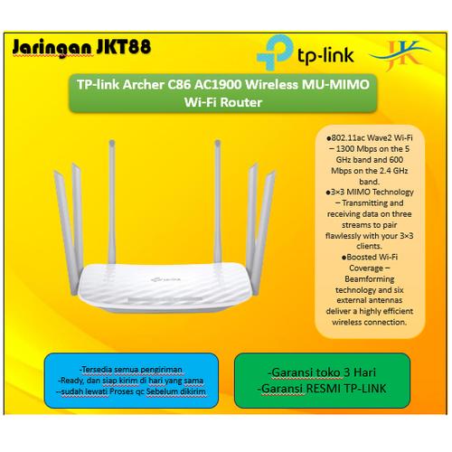 Jual TP-link Archer C86 AC1900 Wireless MU-MIMO Wi-Fi Router - Jakarta ...