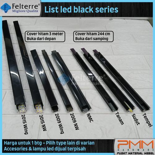 Jual Lis lampu led Felterre BLACK COVER SERIES | Led housing rumah ...