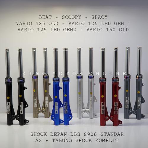 Jual SHOCK DEPAN KOMPLIT DBS 8906 BEAT VARIO SCOOPY MIO - silver, beat ...