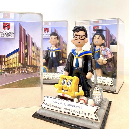 Jual Clay in acrylic box SINGLE cocok untuk hadiah wisuda anniv ...