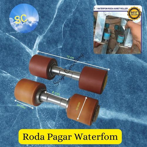 Promo Roda waterfom pagar / roda bearing pagar /roda karet rel pagar ...