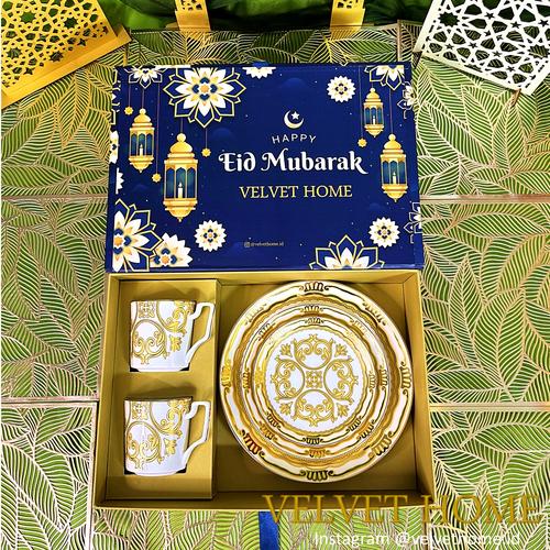 Jual Hampers piring mug lebaran idul fitri eid mubarak parcel gift set ...