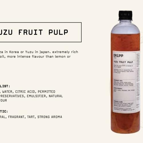 Jual DRiPP Yuzu Fruit Pulp - Kota Palembang - Nostalgie Horeca Supply ...