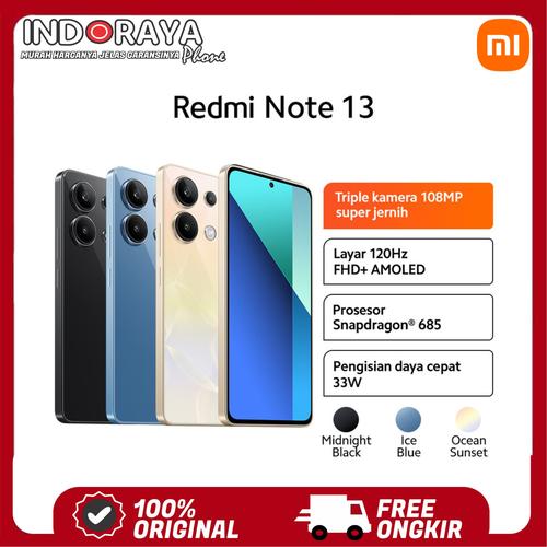 Promo Xiaomi Redmi Note 13 8/256 GB 120 Hz FHD+ AMOLED 108MP - Garansi ...