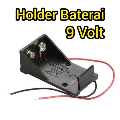 Jual TEMPAT CASE BATERAI HOLDER 9V SOCKET BATERE KOTAK BATTERY BOX 9 ...