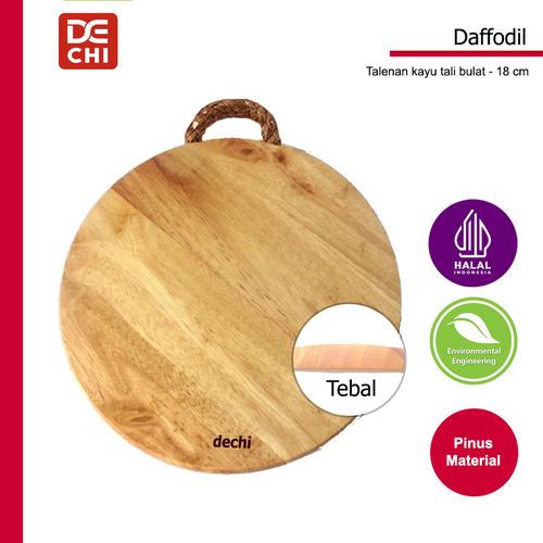 Jual Dechi Talenan Bulat Kayu Pinus Dengan Tali Tambang Talenan Gantung ...