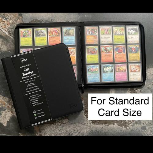 Jual HICE Premium Zip Album Card Binder 12 Pocket Binder Kartu Pokemon ...