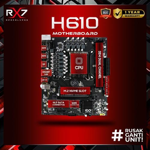 Jual MOTHERBOARD RX7 H610 Socket LGA 1700 DDR4 MAINBOARD H610 INTEL ...