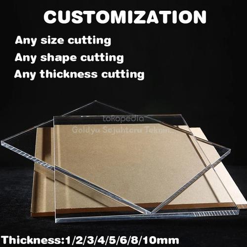 Jual Kaca Akrilik Bening 5mm A1 A2 A3 A4 Bisa Custom Ukuran - A4 ...