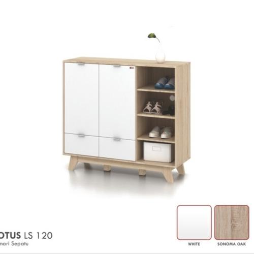 Jual Rak Lemari Sepatu Activ Lotus LS 120 Minimalis Modern Kayu ...