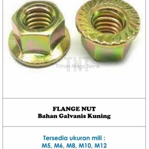 Jual Flange nut mur galvanis kuning M16 drat 2.0 - Kota Tanjung Pinang ...