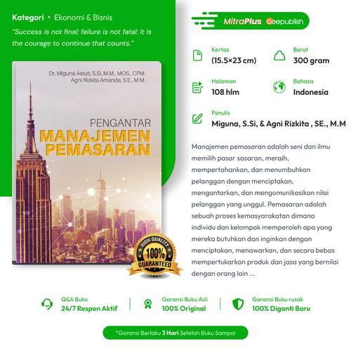 Jual [Buku] Pengantar Manajemen Pemasaran - Kab. Sleman - Decadebooks | Tokopedia