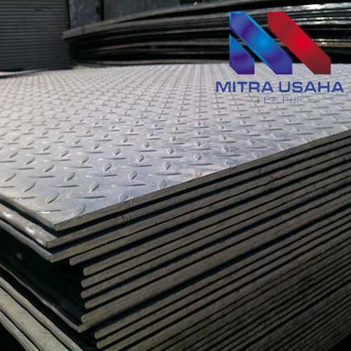 Jual NEW Plat Bordes 6 mm 1200 x 2400 mm Kembang Checkered Plate Besi ...