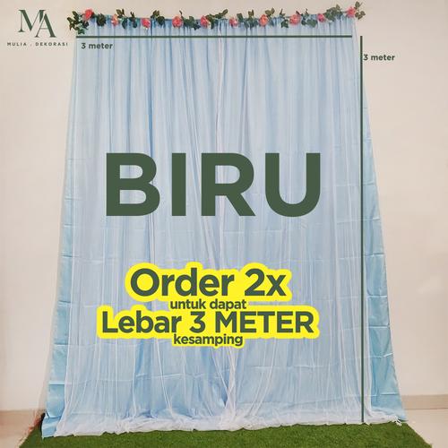 Jual Dekorasi Kain Backdrop Acara Abutai Tile 3m Dijahit Lamaran Ultah ...