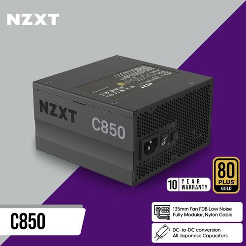 Jual NZXT C850 Gold - 850W 80 Plus Gold Fully Modular ATX PSU - Kota ...