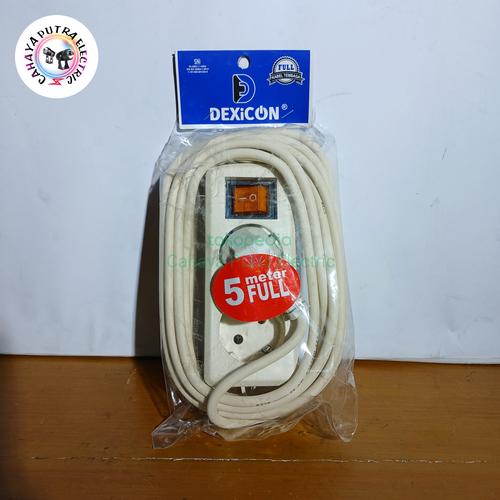 Jual Kabel roll / kabel extension 2 lubang 5 meter DEXICON - Kab ...
