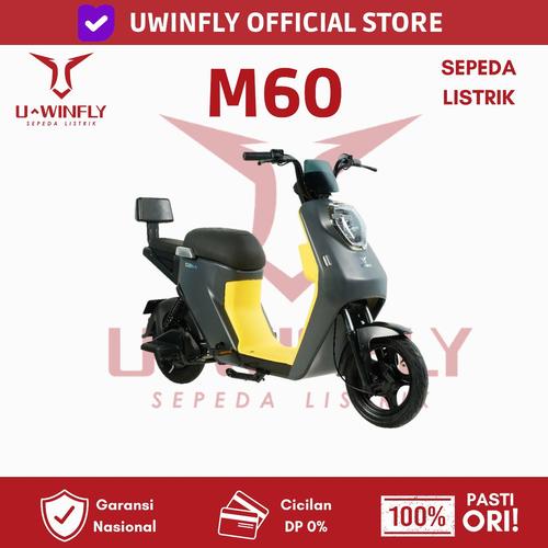 Promo SEPEDA LISTRIK UWINFLY M60 Garansi Resmi - BLACK Cicil 0% 3x ...