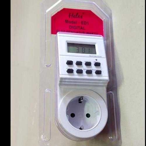 Jual stop kontak timer digital heles original mudah dan aman timer ...