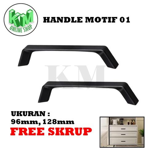 Promo Handle Laci Hitam Motif 01 Black Handel Laci Coating Black Pintu ...
