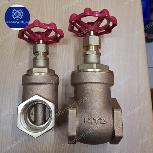 Jual Gate Valve Kitz Kuningan 150S 1" inch Gate Valve Brass 300WOG DN25 - Jakarta Barat ...
