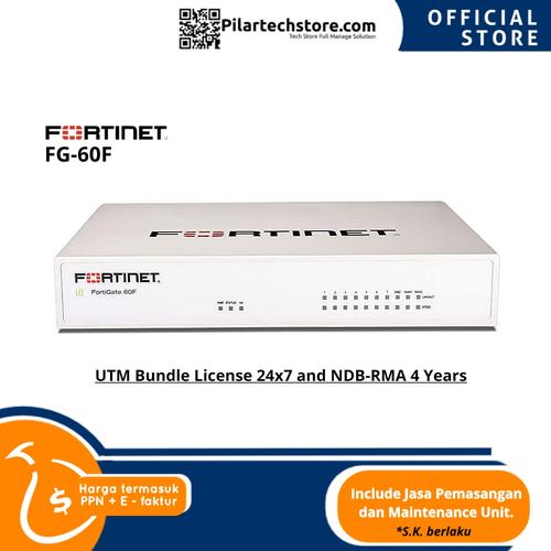 Jual Fortinet Fortigate FG-60F (UTM Bundle License 24x7 and NBD-RMA 4 ...