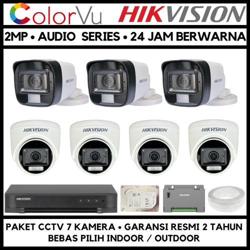 Jual Paket CCTV Hikvision Colorvu 2MP 8 Channel 7 Kamera Turbo HD ...
