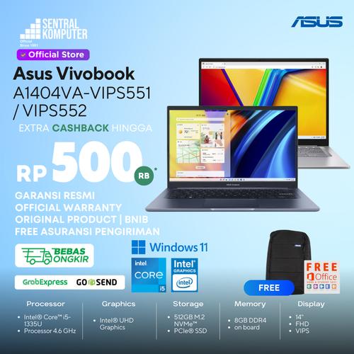 Promo ASUS Vivobook 14 A1404VA i5-1335U 8GB SSD 512GB 14" FHD W11 OHS ...
