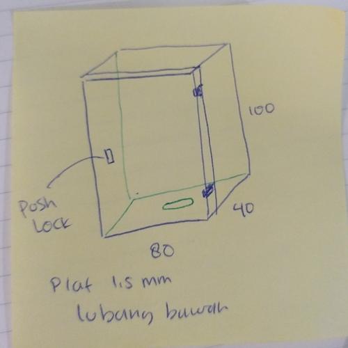 Jual box panel custom 80x100x40 indoor plat 1,5mm powder coating ...