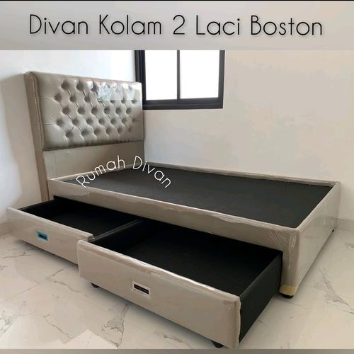 Jual Divan Dipan Tempat Tidur Kolam 2 Laci Besar UK.100/120X200 - Kota ...