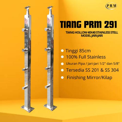 Jual Tiang Railing Tangga Hollow 40x40 Stainless steel Model jari-jari ...