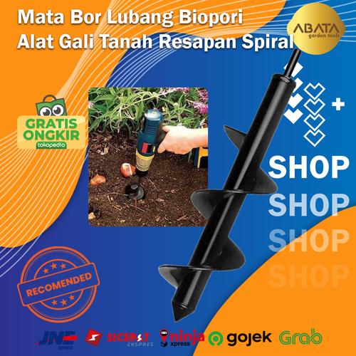 Jual Alat Gali Tanah Mata Bor Biopori Lubang Resapan Taman Spiral Drill ...