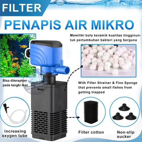 Jual POMPA AIR AQUARIUM INTERNAL FILTER WP-006FF SUMBERSIBLE PUMP - 6w ...