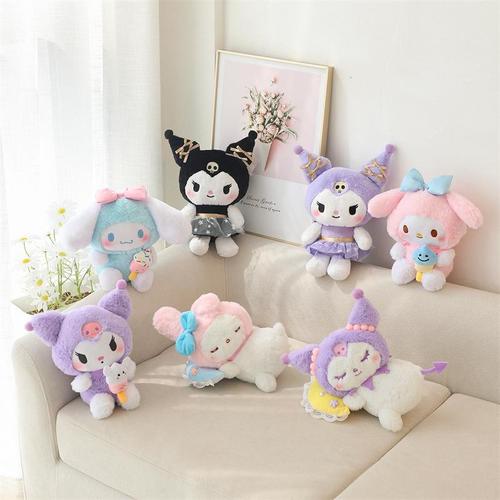 Jual Boneka Cartoon Karakter Kuromi Melody Cinnamoroll Pegang Ice Cream ...