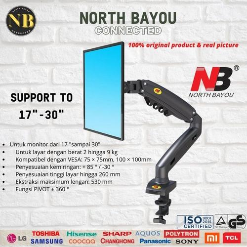 Jual BRACKET TV MONITOR LED LCD NORTH BAYOU NB F80 NBF80 17"-30 ...