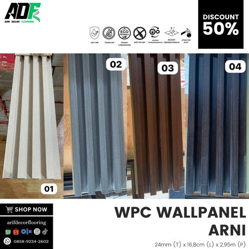 Jual wpc wall panel dinding indoor arni - dekorasi wood panel panjang 2 ...