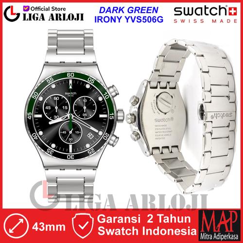 Promo SWATCH YVS506G IRONY Jam Tangan Pria Analog Chronograph Stainless ...