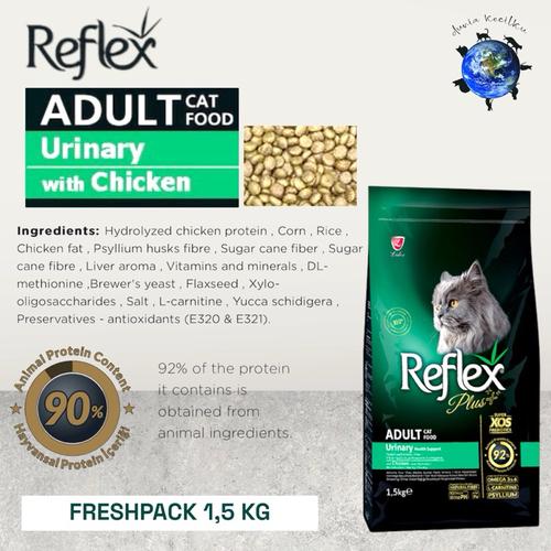 Jual Reflex Plus Adult Urinary Cat Chicken - Premium Dry Cat Food 1,5KG ...