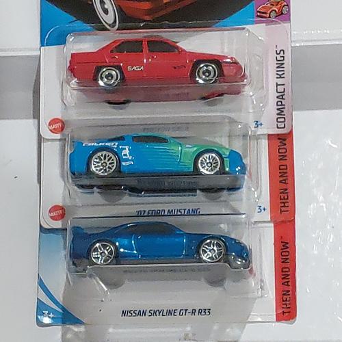 Jual hot wheels proton saga + falken ford Mustang+ nissan skyline set ...