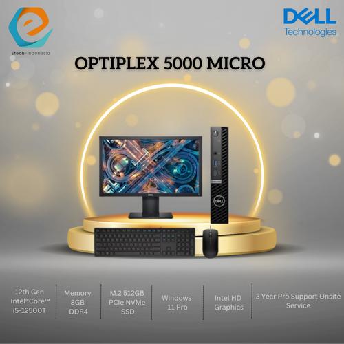 Jual DELL OPT 5000 Micro i5-12500T 8GB 512GB SSD 11 Pro 3YR - Jakarta ...