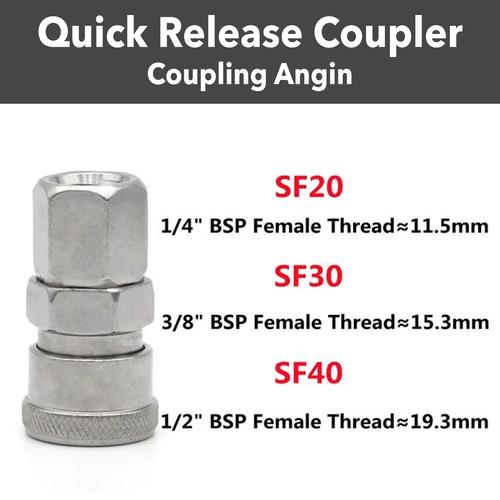 Jual Quick Coupler Udara SF 20 30 40 - Quick Coupling Kompresor - SF 20 ...