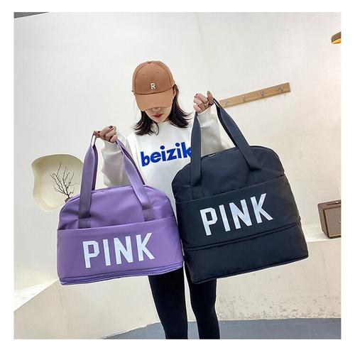 Promo Tas Travel Bag Duffle PINK FASHION Tas Gym Piknik Jinjing Wanita ...
