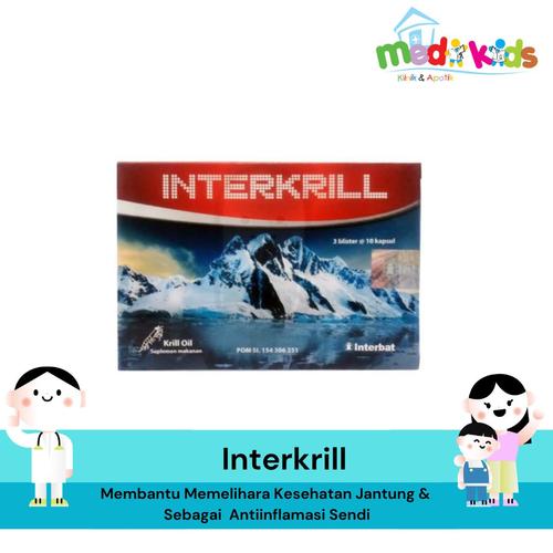 Jual Interkrill interkil Kapsul Krill Oil Vitamin Omega - strip 10'tb - Jakarta Barat - Medi ...