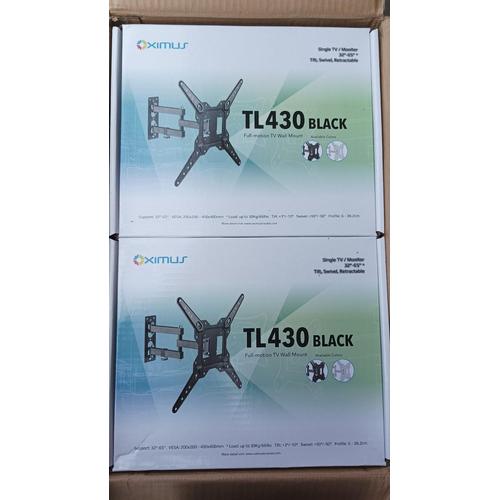 Jual OXIMUS TL430 BRACKET TV SWIVEL 90° 32"-65" FULL-MOTION WALL MOUNT ...