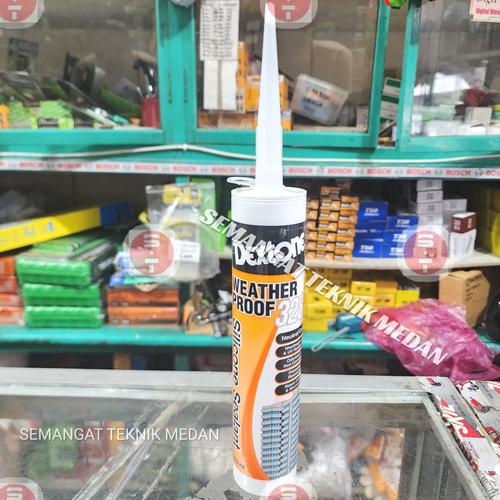 Jual LEM SILICONE SEALANT WEATHERPROOF WEATHER PROOF WHITE PUTIH ...