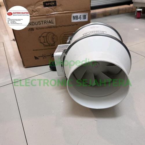 Jual Blower inline duct fan 6"inch MB6IB 75watt/2600rpm/540cmh 220v 1ph ...