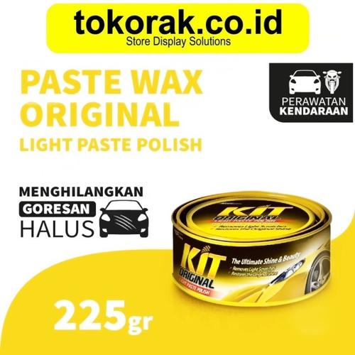 Jual KIT PASTE WAX ORIGINAL 225 GR KALENG KUNING 225GR POLES KOMPON ...